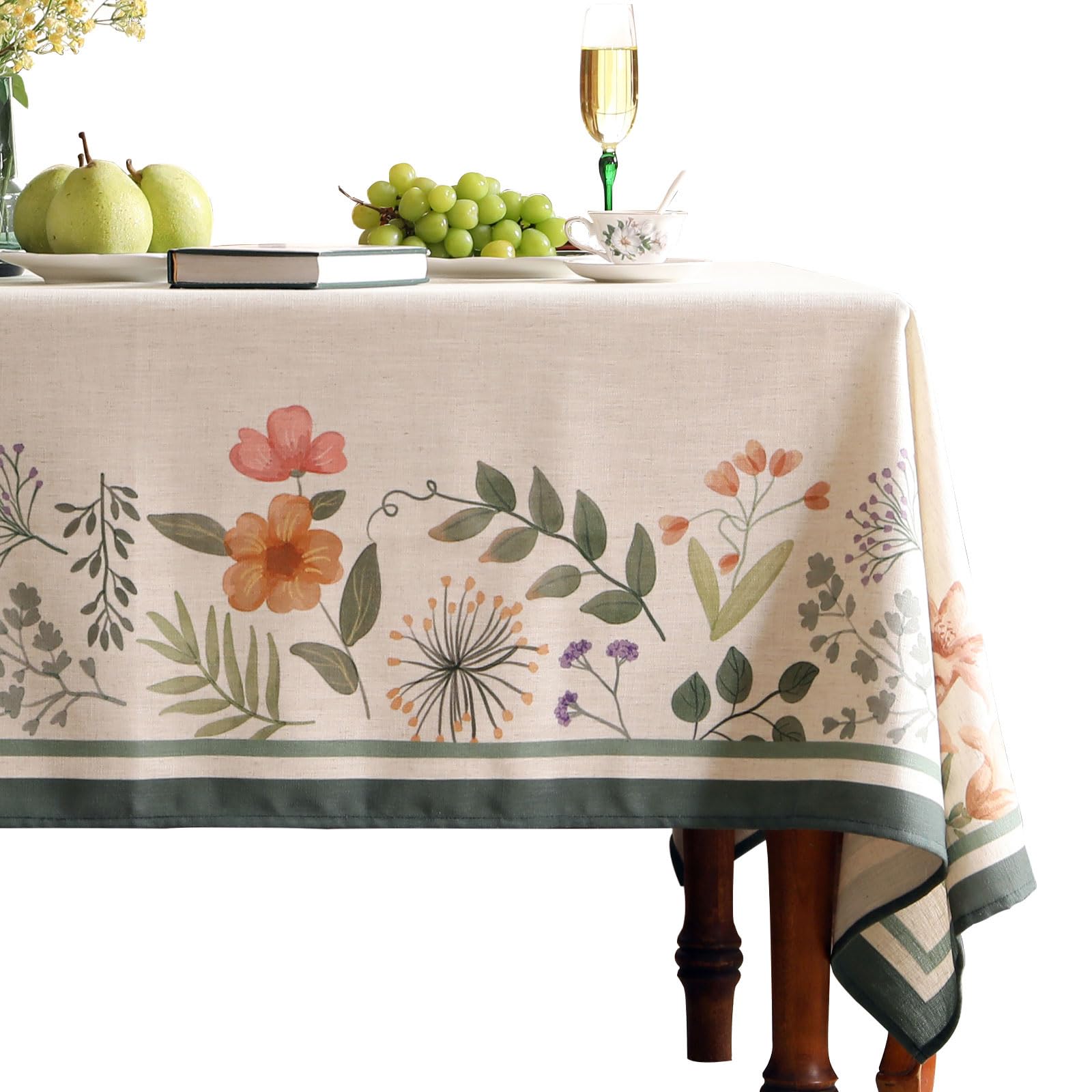 Amazon.com: bilin gaier Vintage French Linen Tablecloth,Shabby Chic ...