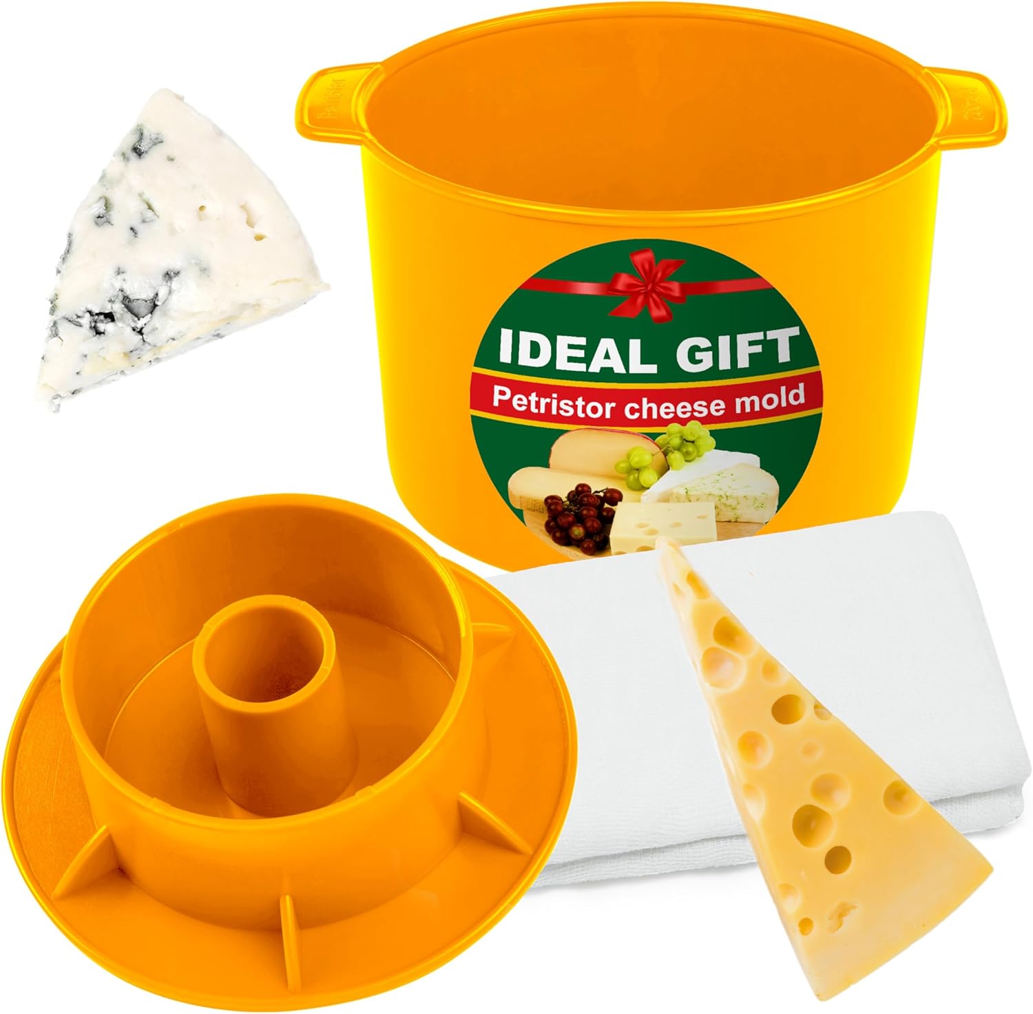 Amazon.com: Cheese Mold for Cheese Making Cheese with Follower 1/2 gal ...