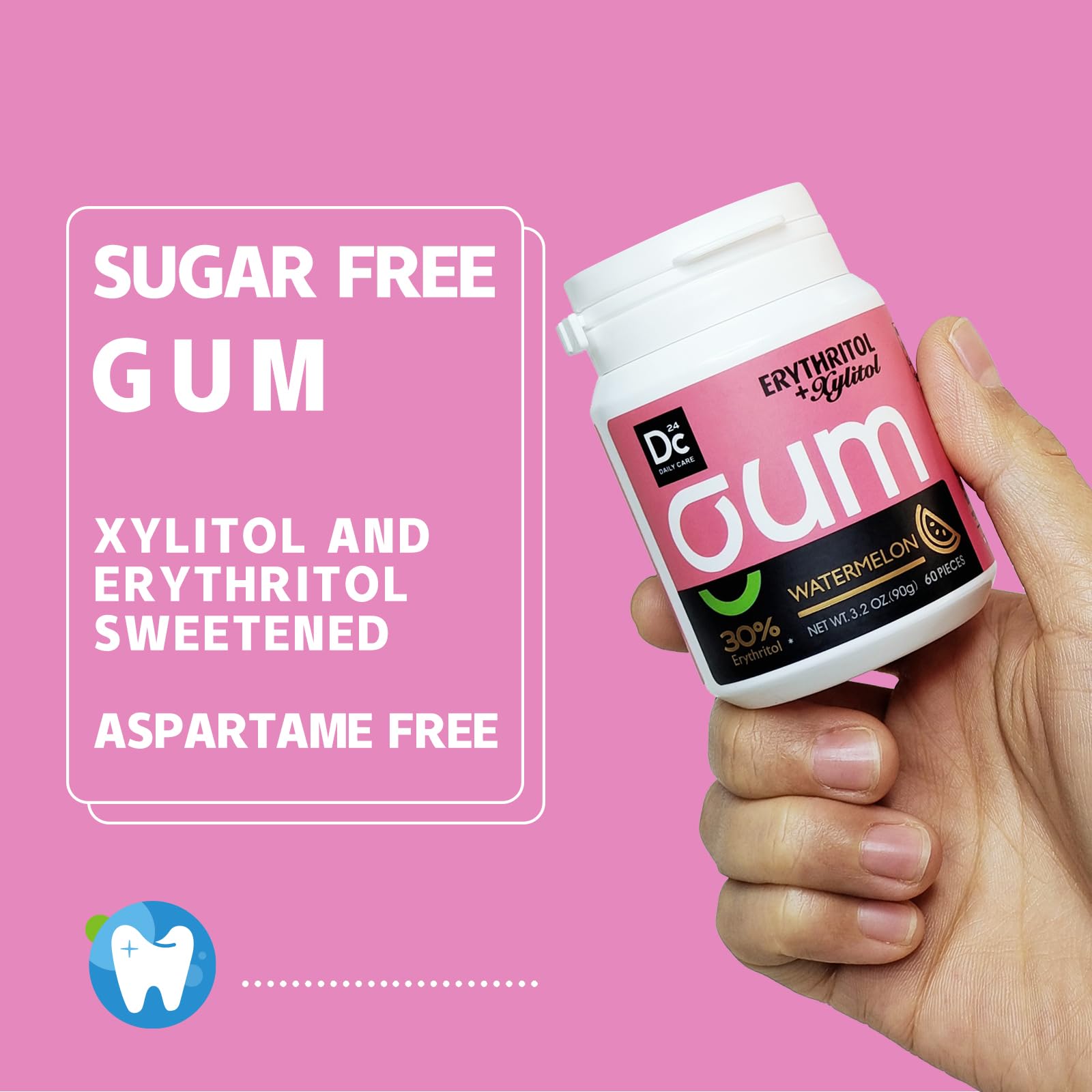 Snapklik.com : DC24 DAILY CARE Xylitol Chewing Gum