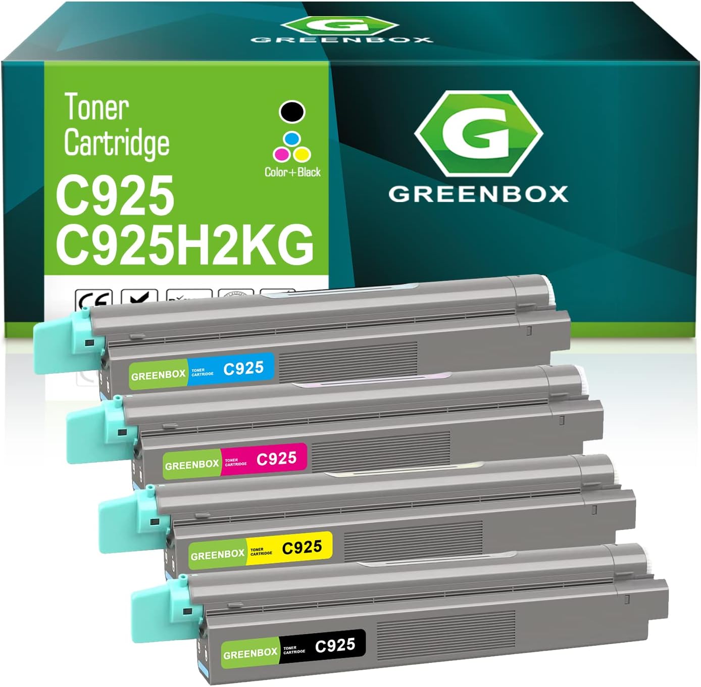 Amazon.com: GREENBOX Remanufactured C925 C925H2KG C925H2CG C925H2MG ...