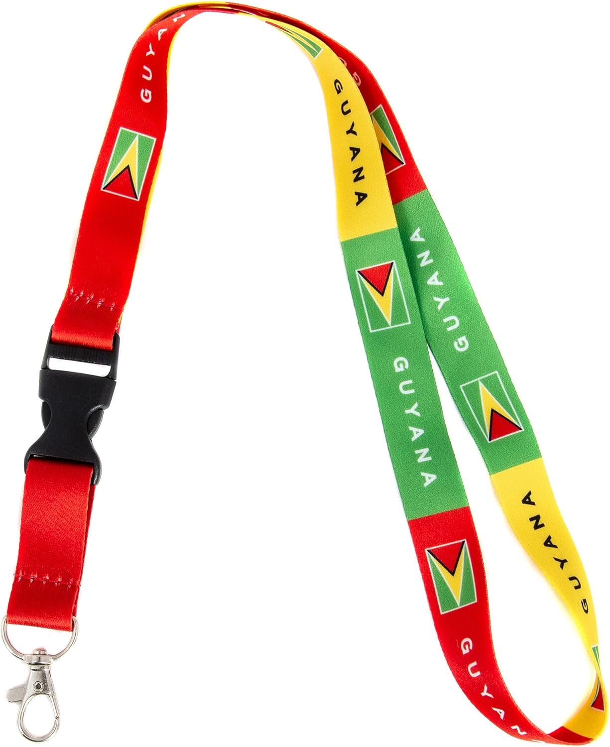 Amazon.com: Desert Cactus Country of Guyana Lanyard Flag Car Keys ID ...
