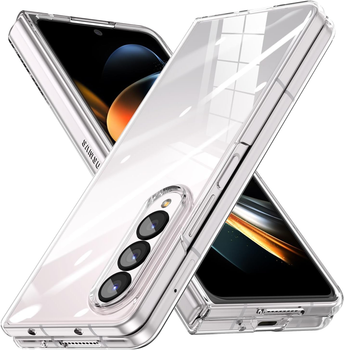 DD SON Premium Thin Hard Transparent for Samsung Galaxy Z Fold 4 5G ...