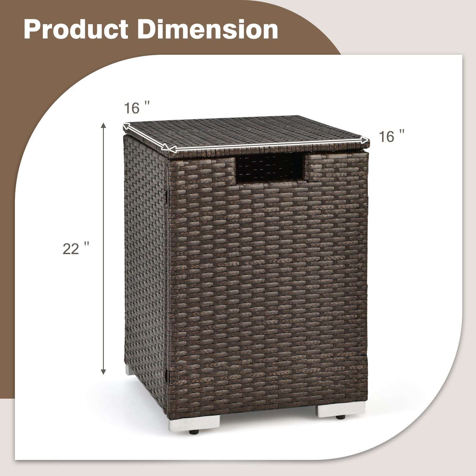 Snapklik.com : Tangkula Outdoor Propane Tank Cover Table, Patiojoy ...