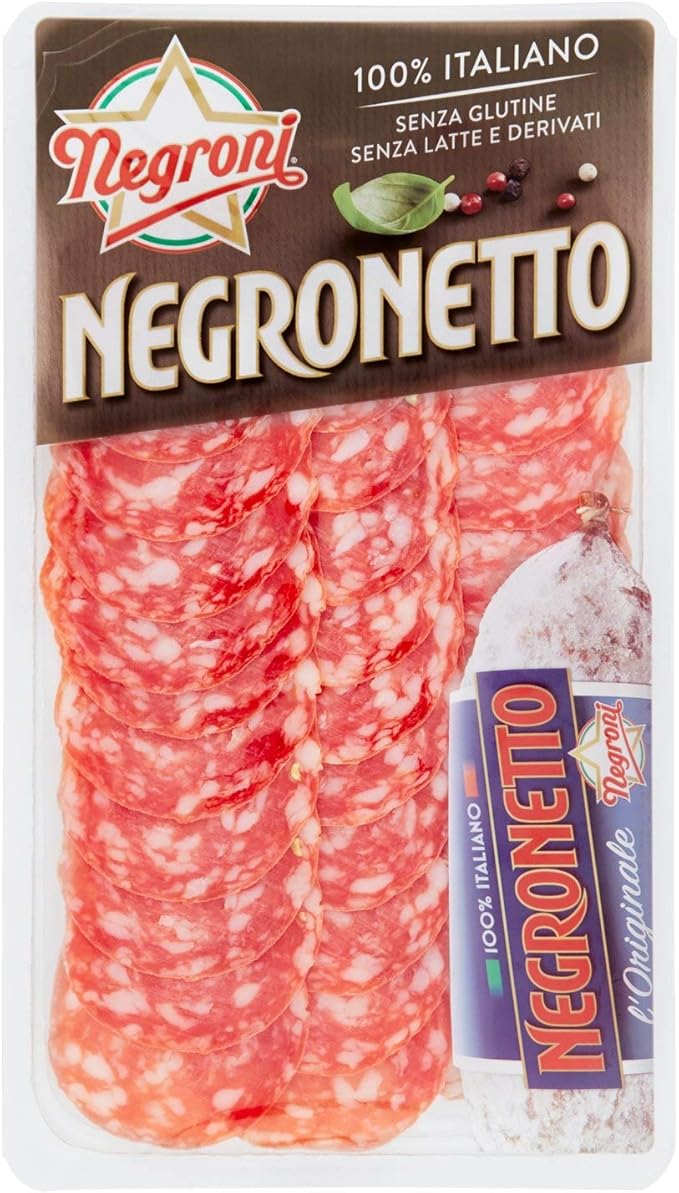 Negroni Negronetto Salame 100% Italiano, 75g : Amazon.it: Alimentari e ...