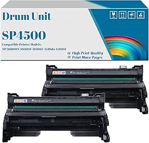 Amazon.com: KIYOR Compatible Black Drum Unit Replacement for Ricoh 407324 SP4500, High-Yield for ...