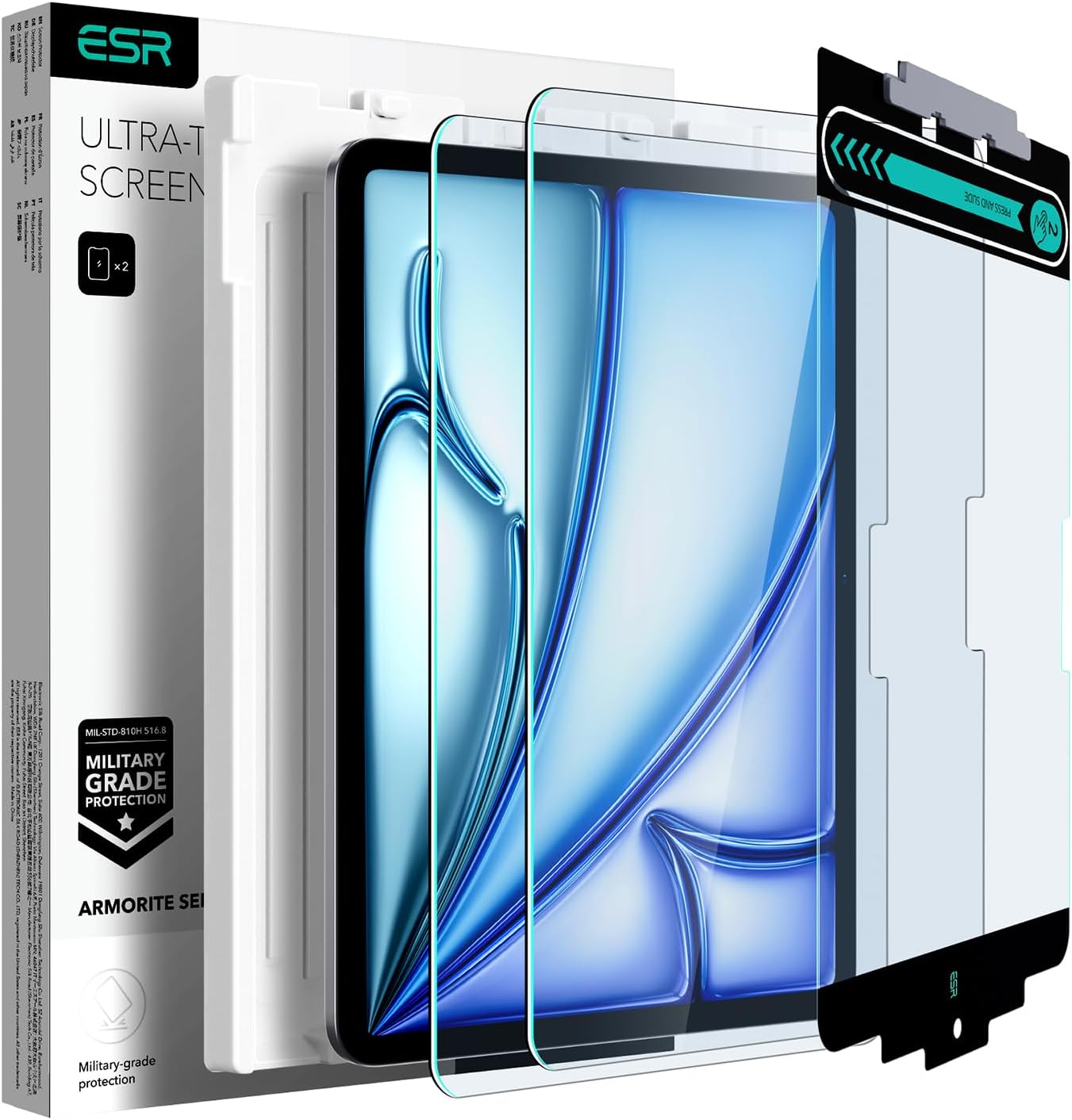 Amazon.co.jp: ESR iPad Air 11インチ フィルム M2 (2024、第6世代)専用 30°覗き見防止 マグネット式覗き見防止保護フィルム iPad ペーパーライク ...