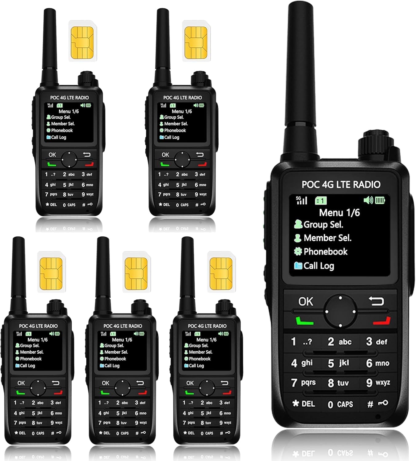 Global Walkie Talkies Unlimited Range 4G PTT Two Way Radio Nationwide ...