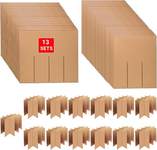 CONEHOY 12 Sets Moving Box Glasses Divider Kits Cardboard dividers fit ...