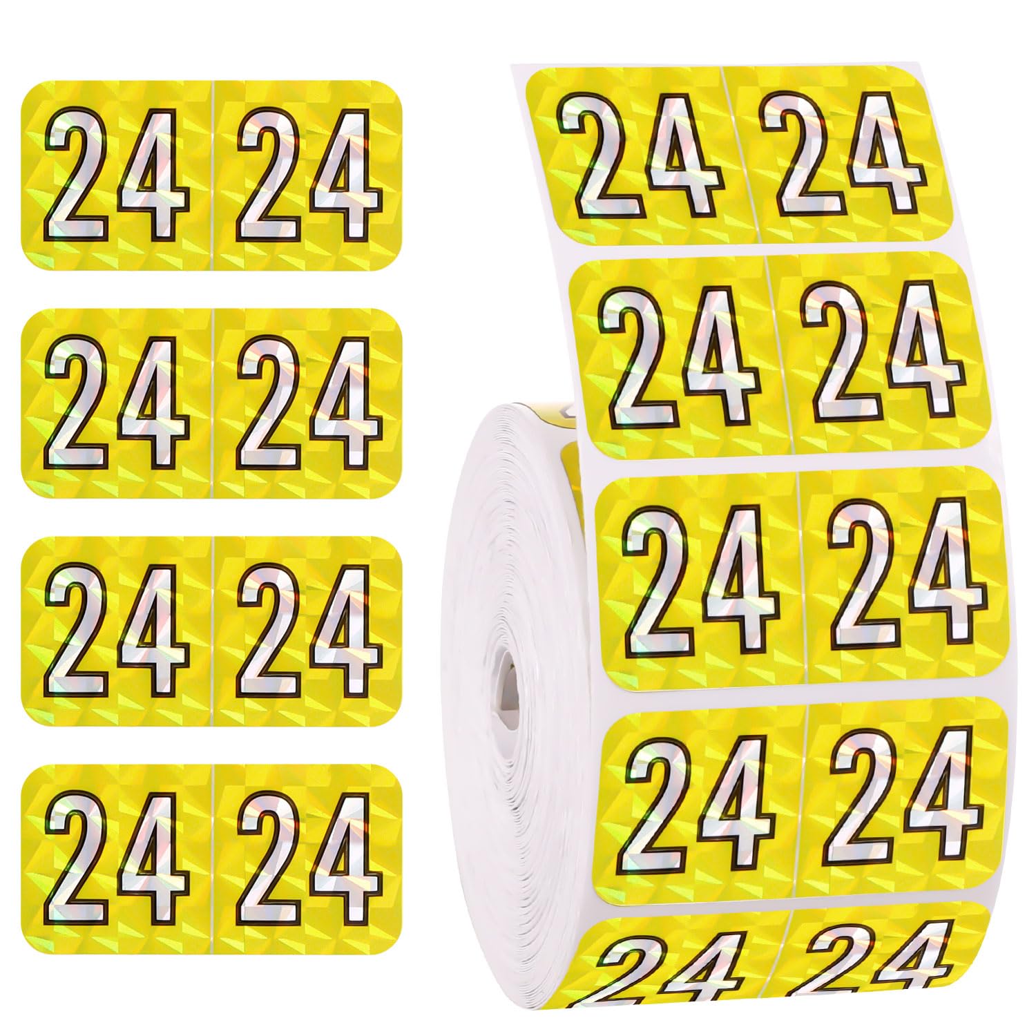 Amazon.com : 500pcs 2024 Year Stickers, 3/4x1-1/2 Inch File Folder Year ...