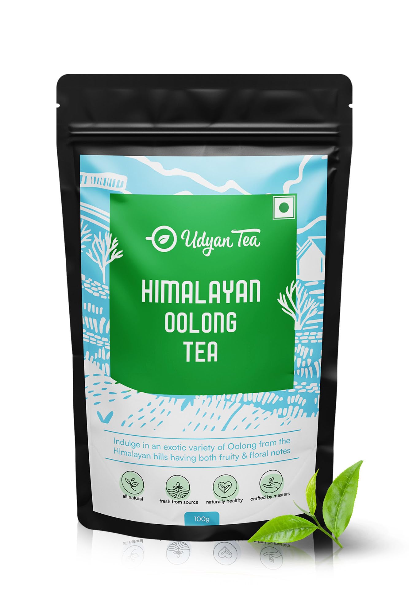 Udyan Tea Himalayan Oolong Tea, 100g (50 cups) | High Mountain Loose ...