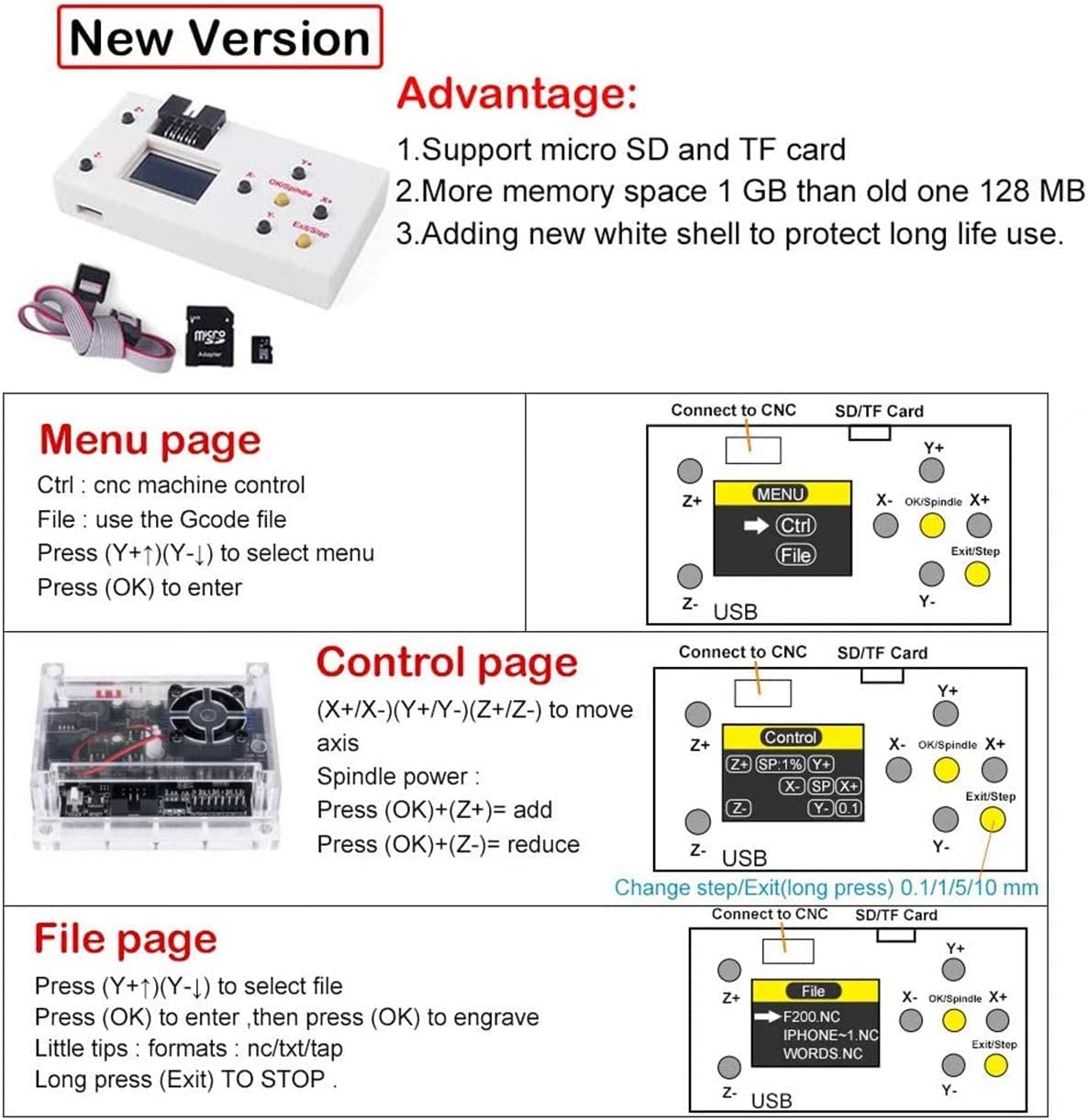 CNCTOPBAOS 3 Axis 3018 CNC Router with GRBL Offline Controller,DIY Mini ...