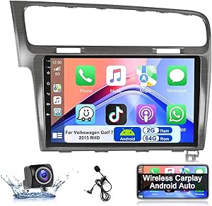 Amazon.com: 2G+64G Android Car Stereo Radio with Wireless Apple CarPlay Android Auto for VW Golf ...