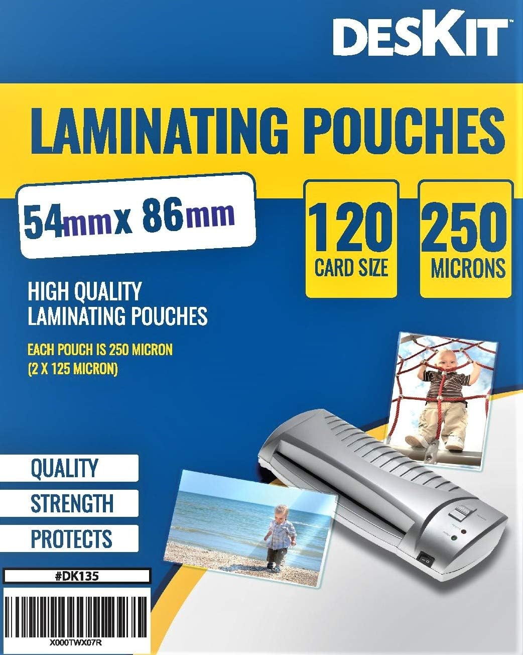 Card Sized Laminating Pouches – 120 Large Card Sized – 54 x 86cm - 250 ...