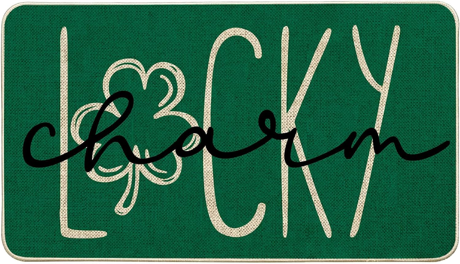 Amazon.com: Baccessor Happy St. Patrick's Day Doormat Lucky Charm ...
