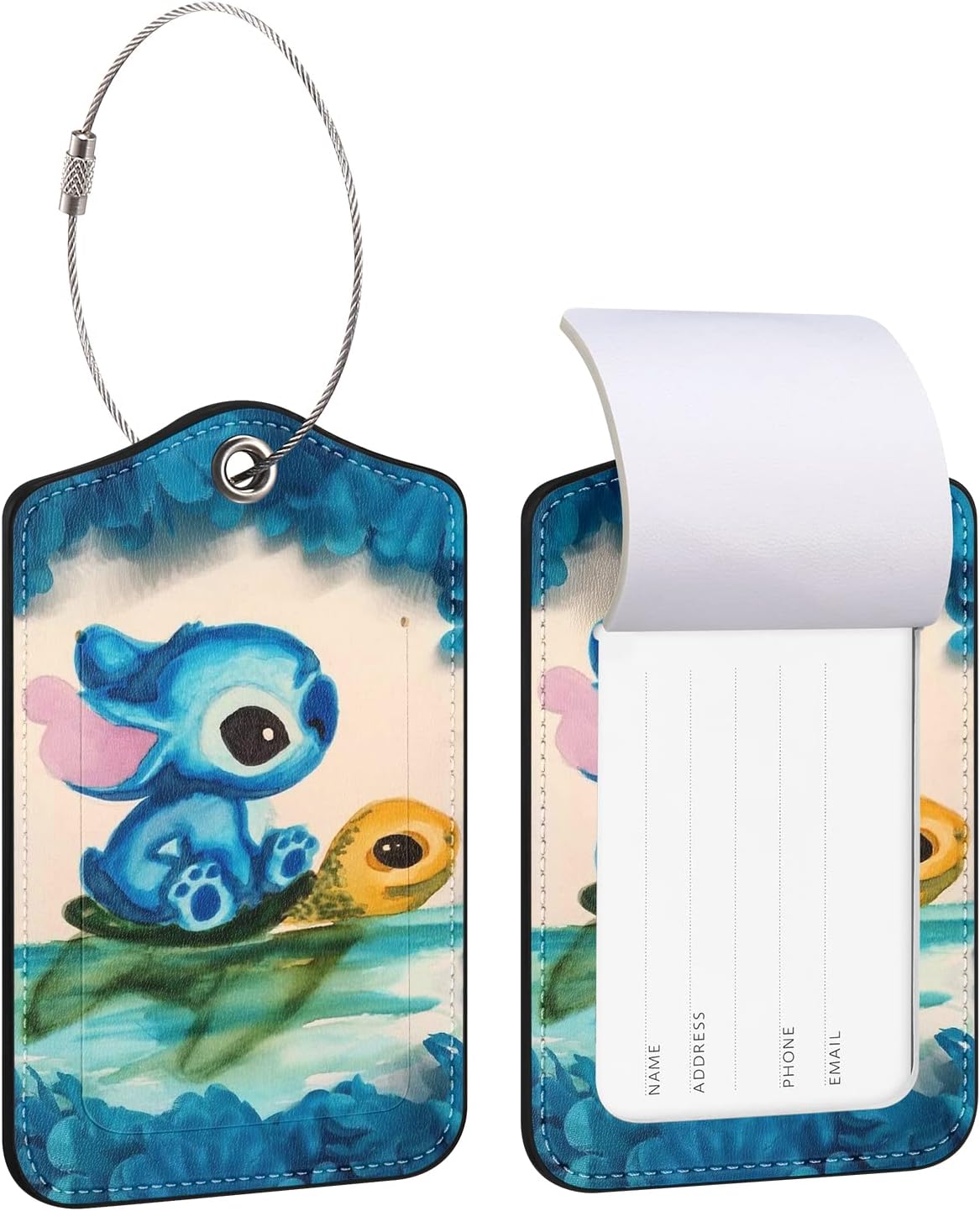 Amazon.com: Blue Alien Luggage Tag Silicone Travel Luggage Tags for ...