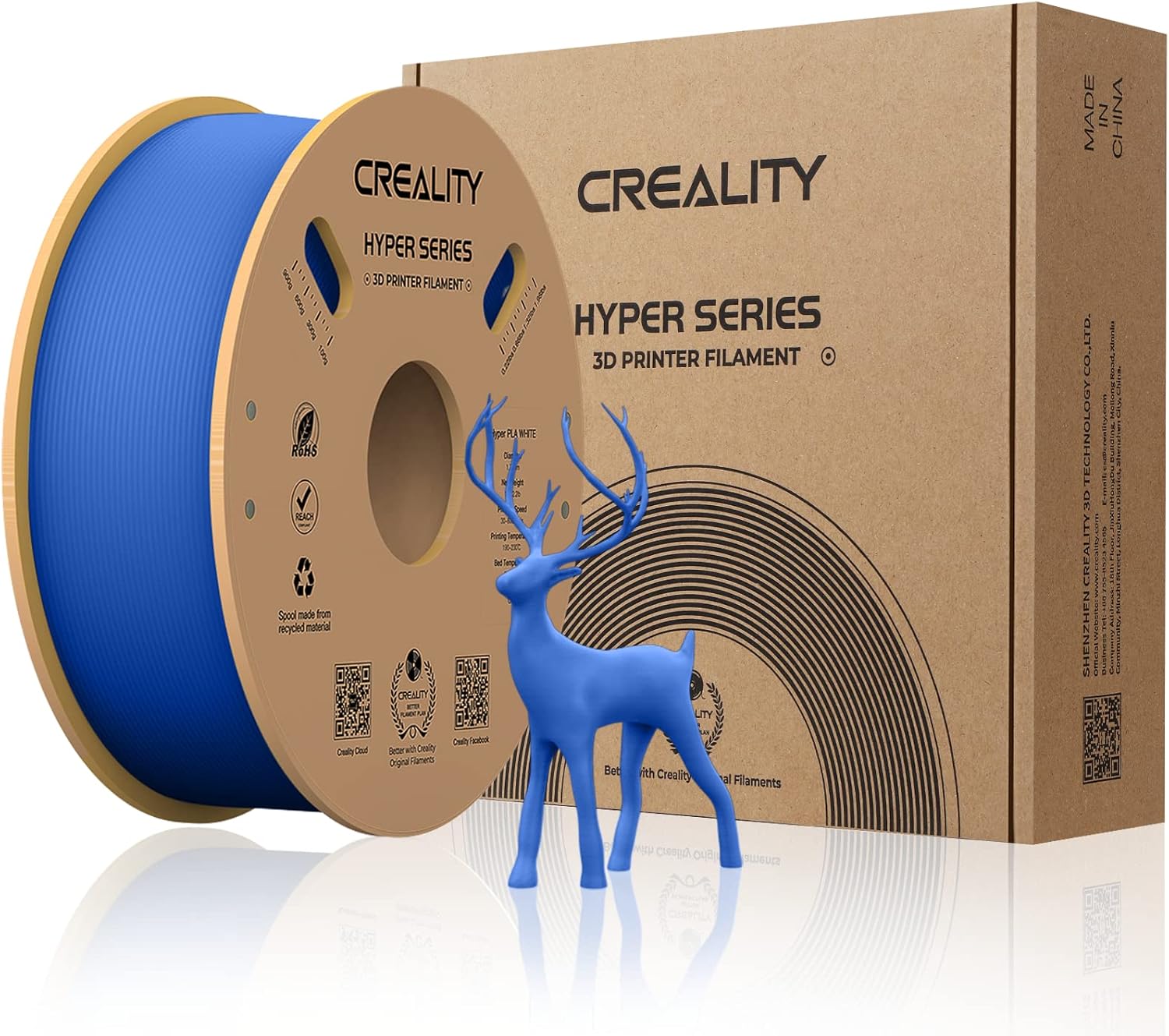 Creality Hyper PLA Filamento 1.75mm, Filamento para Impresora 3D, para ...