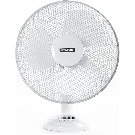 Status Cooling Fan, White, 16" S16DESKFAN1PKB : Amazon.co.uk: Home ...