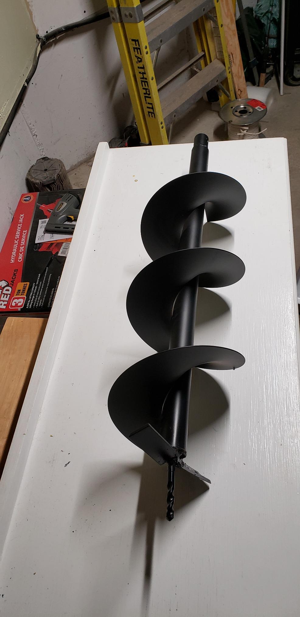 Biltek Auger Post Hole Digger Bits 12" x 32" Deep Professional Fence ...