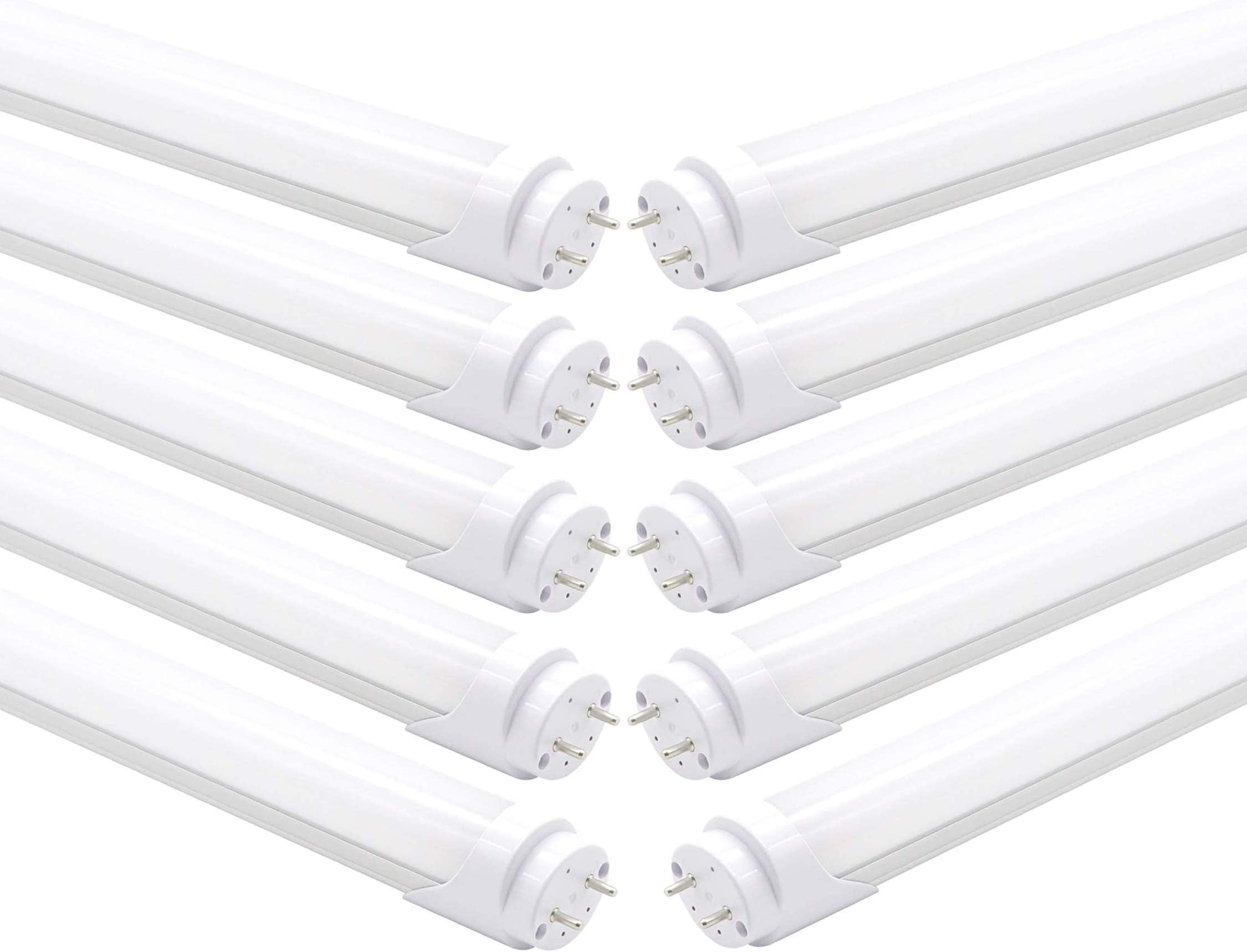(Pack of 10 Lights) - G13 Bi-Pin 4 Feet 22 Watt 6500K ETL cETL Listed ...