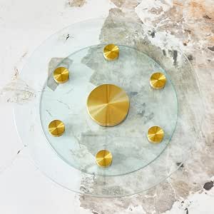 Amazon.com - DCTPAY 20" Glass Lazy Susan Turntable,Lazy Susan for Table ...