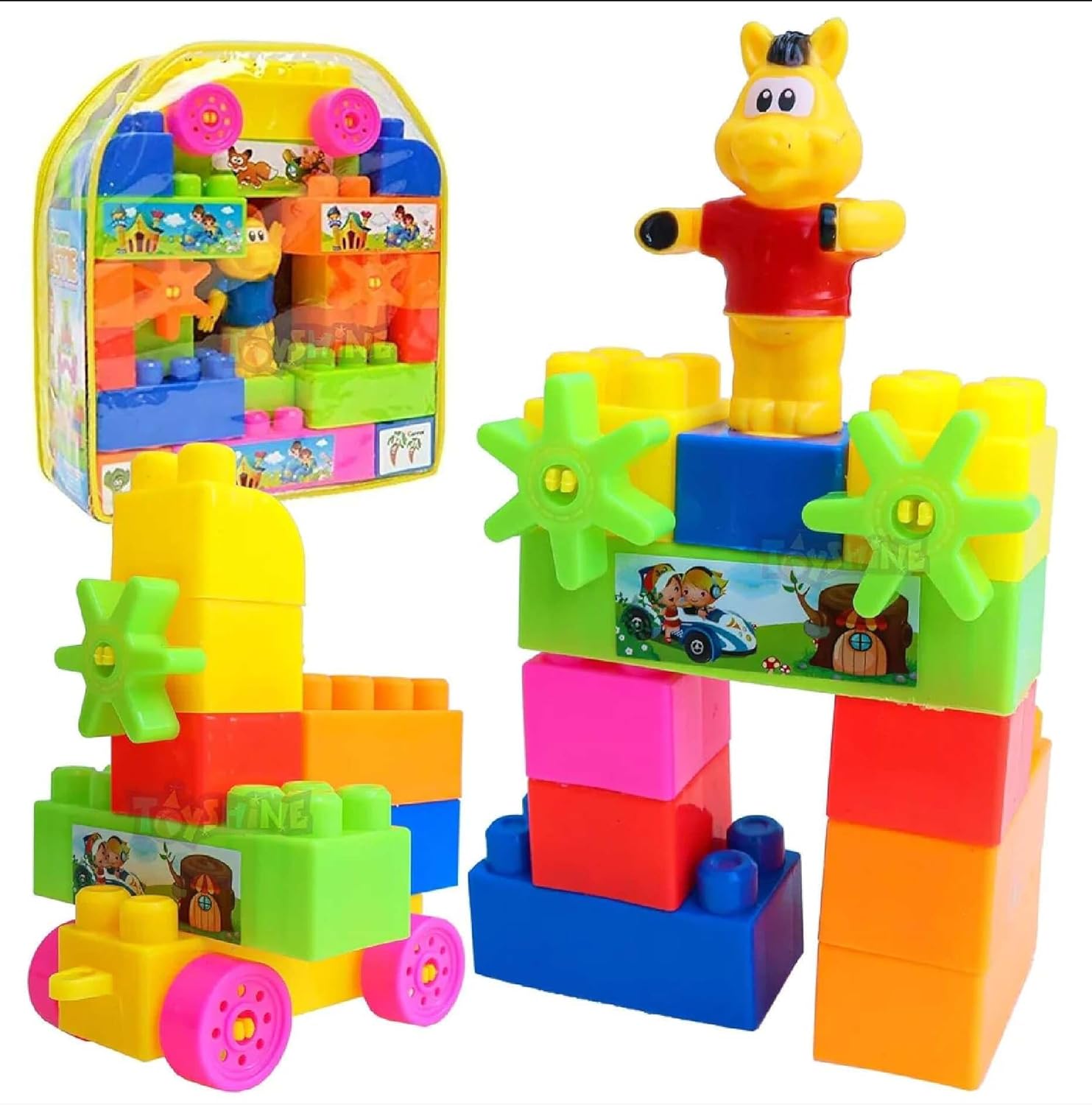 Udder Toys 29 Pcs. Sliding Building Block_Pack of 2 : Amazon.in: Toys ...