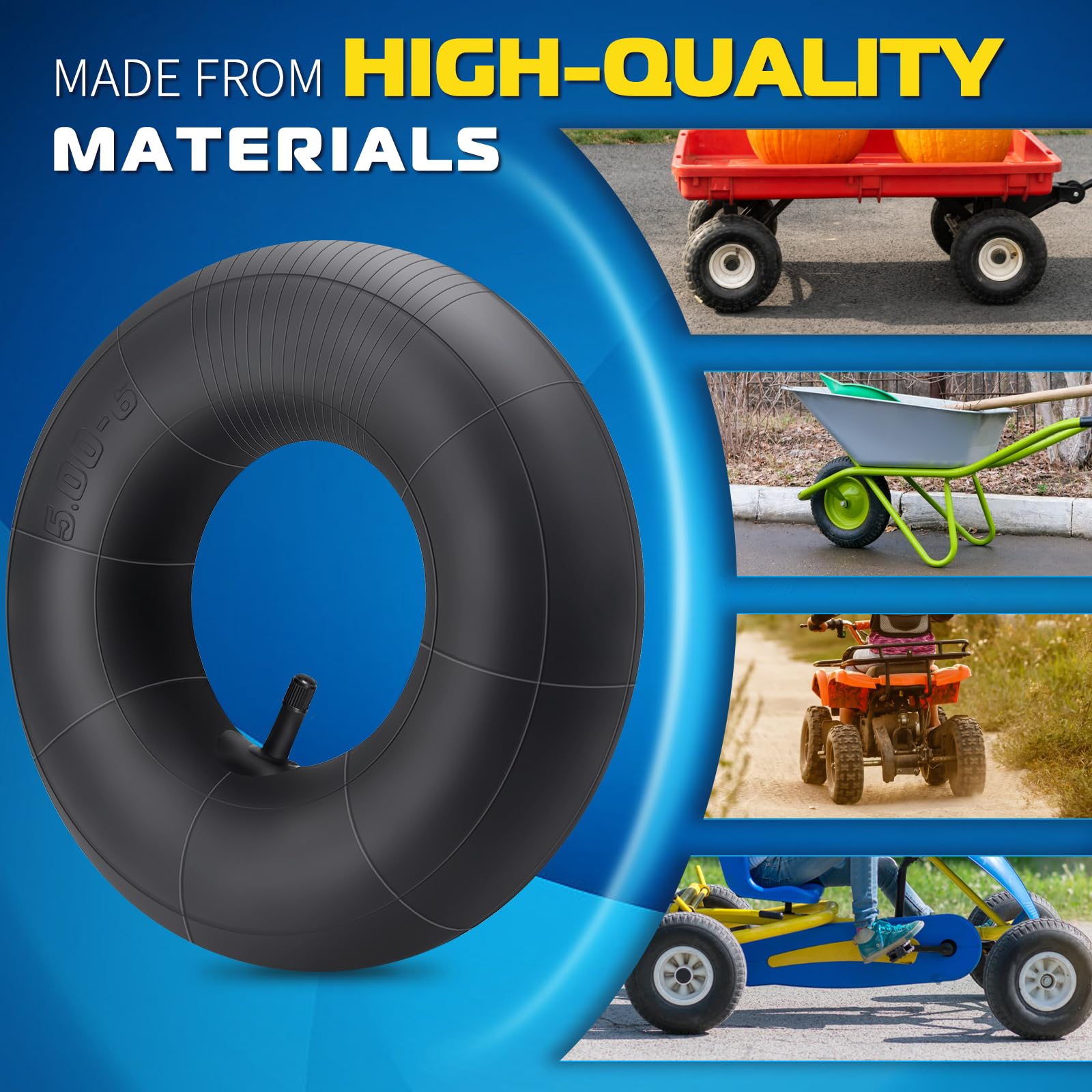 Snapklik.com : 13x5.00-6 Replacement Inner Tube