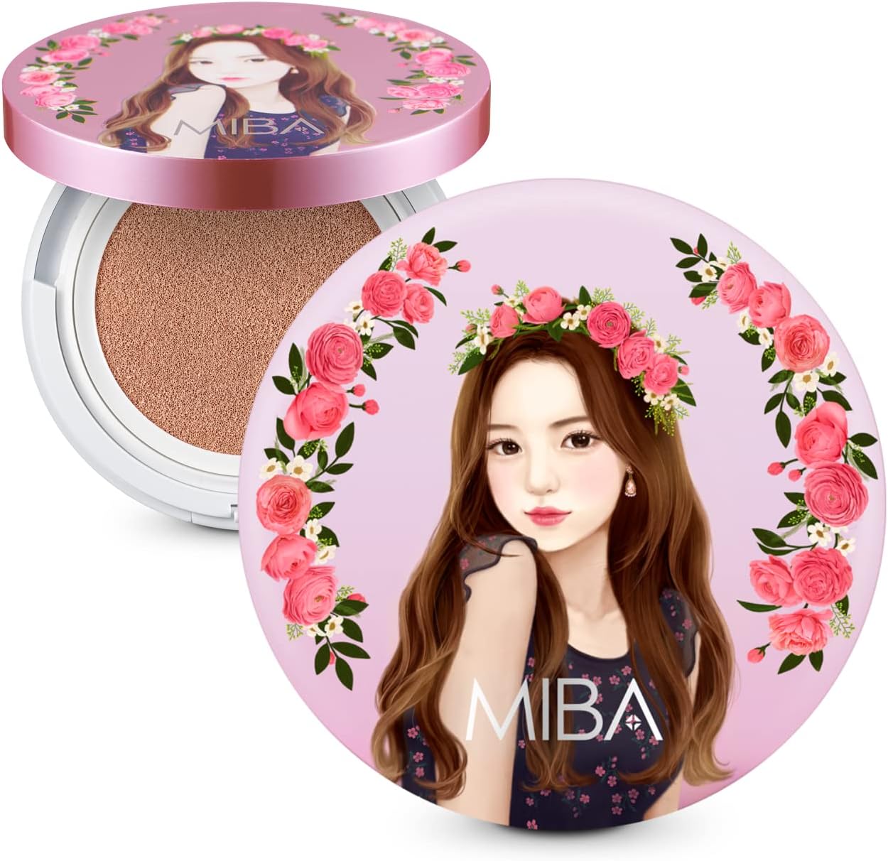 Amazon.com : MIBA Ion Calcium Foundation Double Cushion. Apply mineral ...