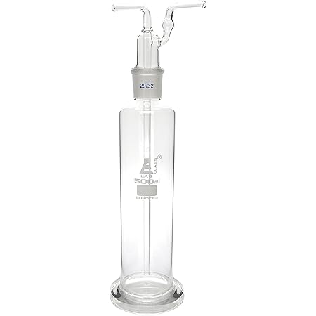Amazon.com: ALWSCI Lab Gas Washing Bottle, 500mL Graduated Lab Buffer ...