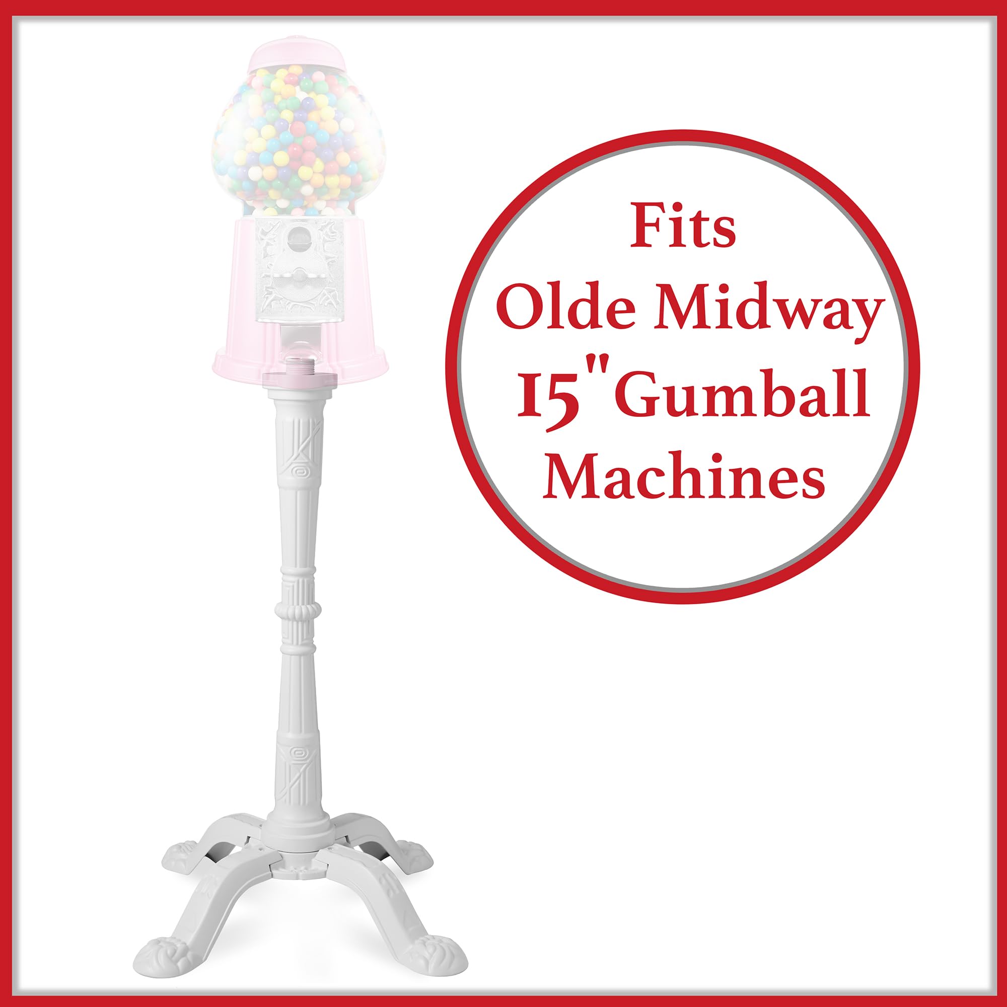 Snapklik.com : OLDE MIDWAY Gumball Machine Stand For 15 Vintage-Style ...