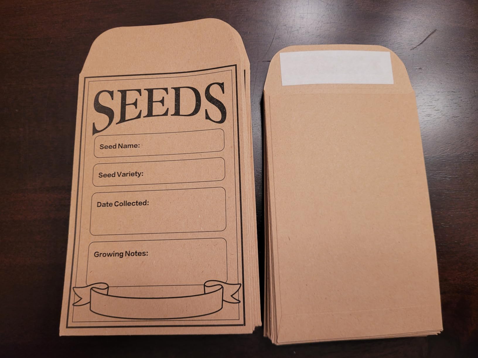 Amazon.com : 100 Pcs Seed Envelopes, Resealable Self Sealing Seed ...