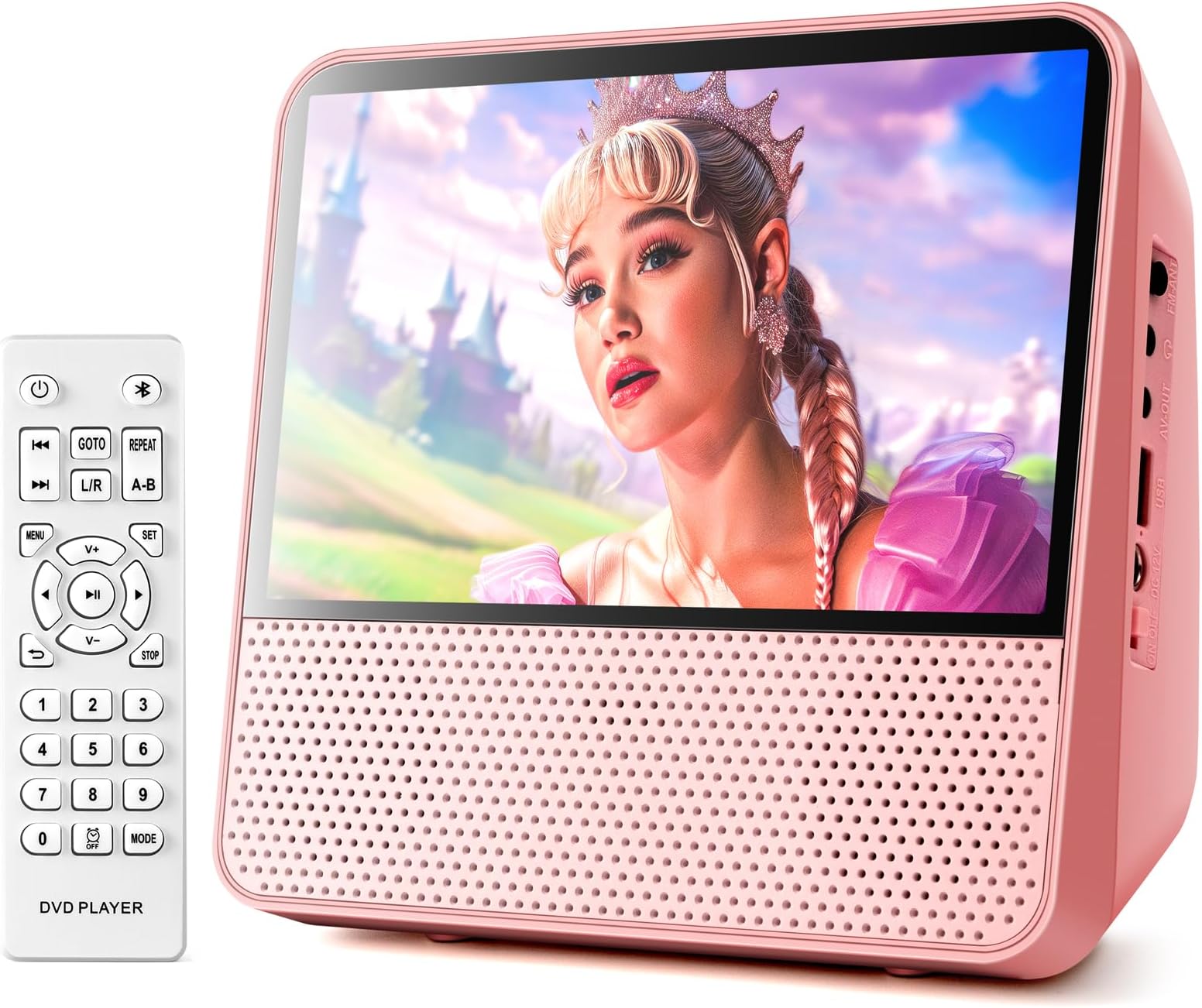 Amazon.com: PROSCAN ELITE 7-Inch Portable DVD Player with Handle, Red ...