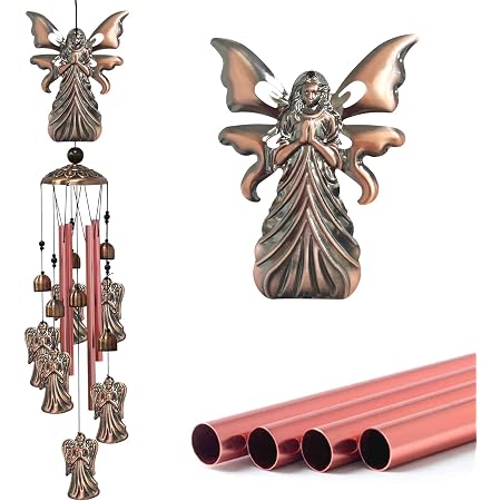 Amazon.com : 36" Garden Angel Wind Chimes Outdoor Indoor Decor -With 4 ...