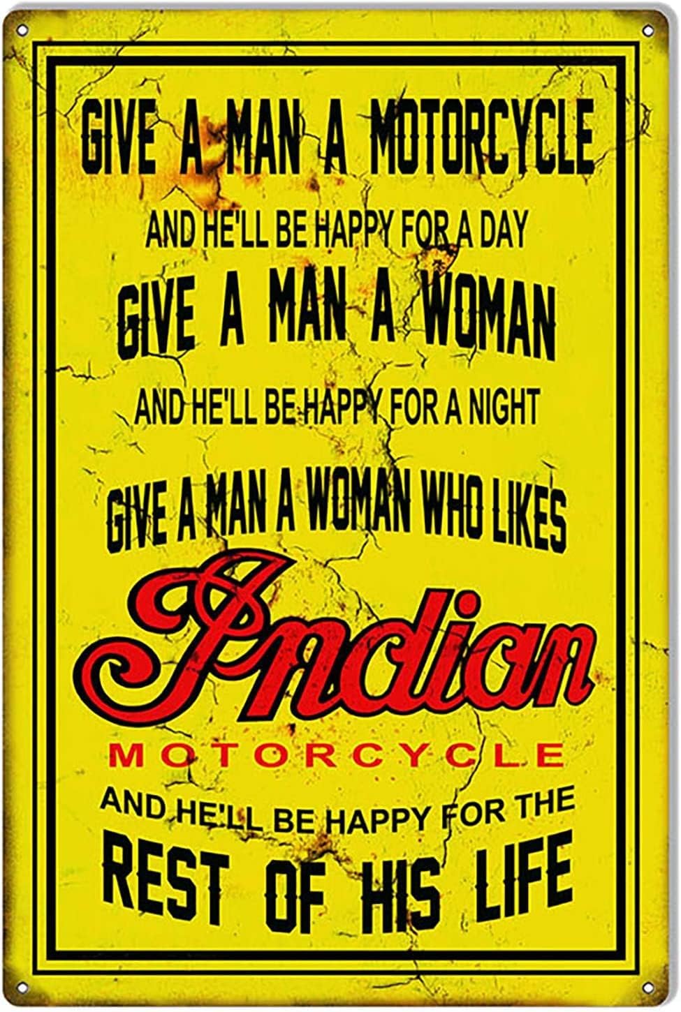 Amazon.com: Desperate Enterprises Indian Scout Motorcycle Tin Sign ...