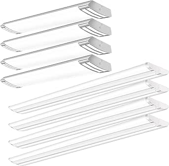 ANTLUX 4FT LED Flush Mount Puff Lights, 40W 4500LM Linear Light,110W ...