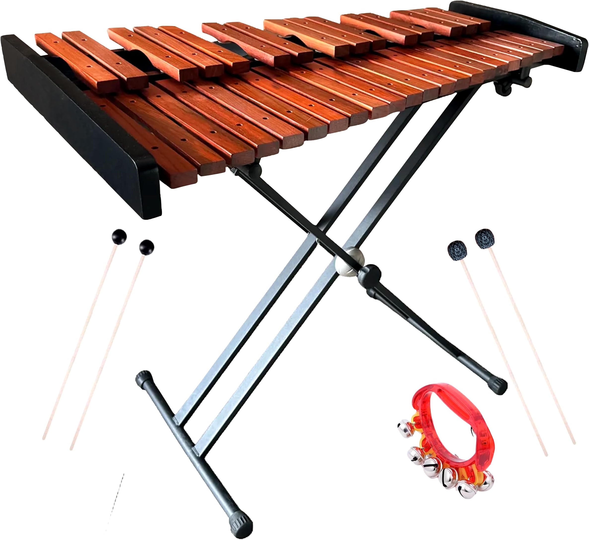 Amazon.com: Gearlux 37-Key Wooden Xylophone with Mallets, Adjustable ...