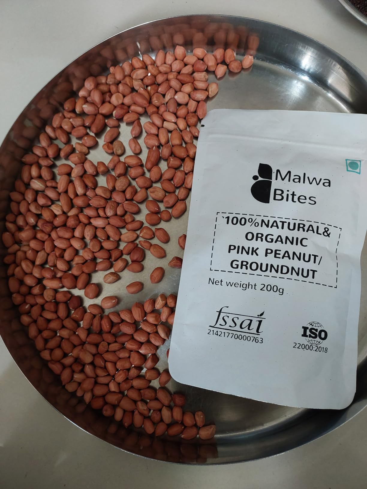Malwa Bitesᵀᴹ Organic Raw Peanuts 200gm |Mungfali Dana (100gm pack of 2 ...