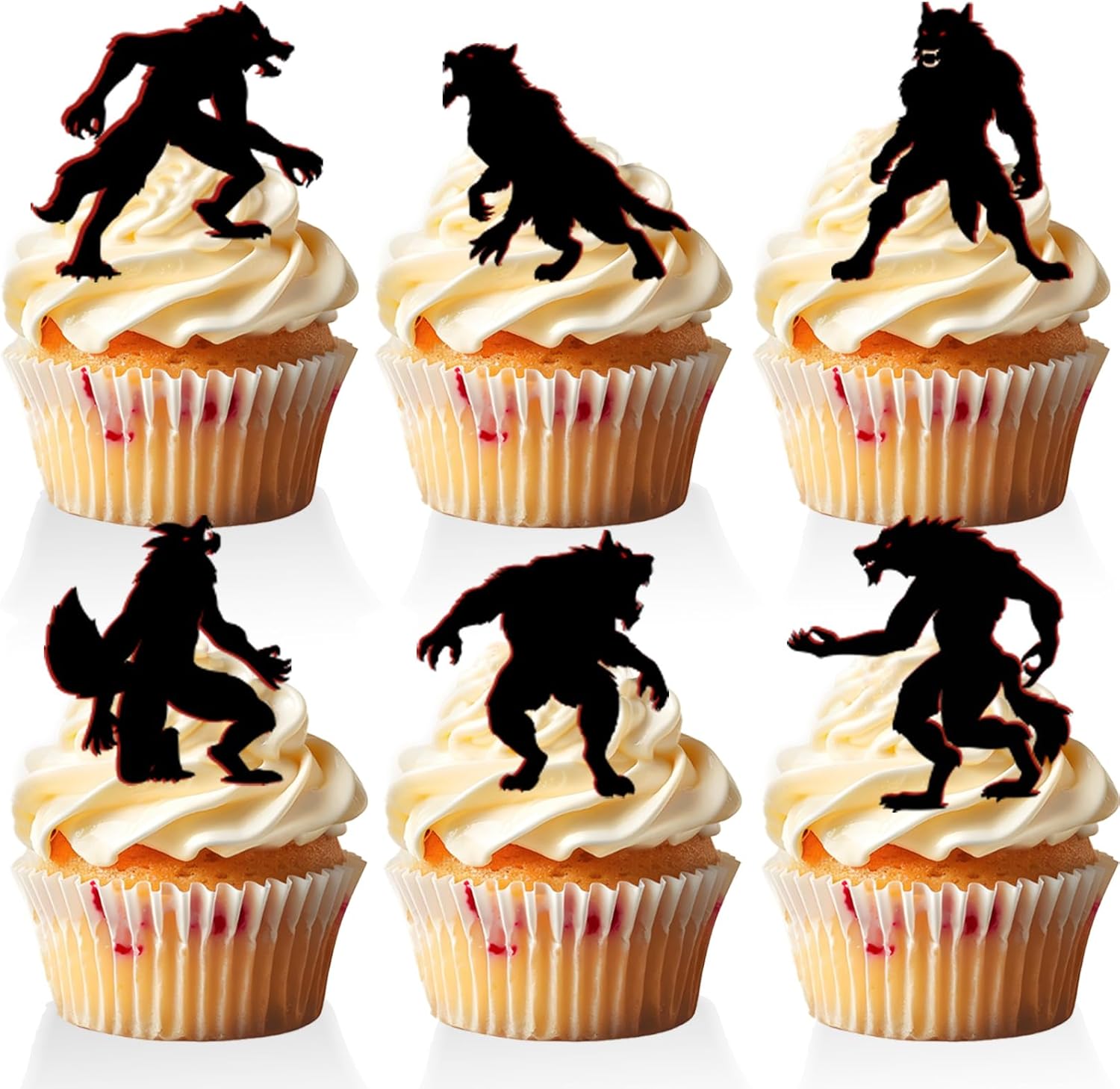 Amazon.com: 18 PCS Werewolf Cupcake Toppers for Boys Girls Baby Shower ...