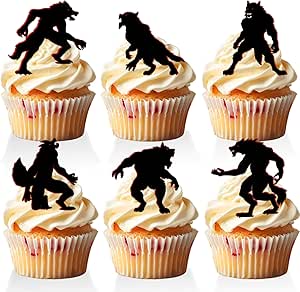 Amazon.com: 18 PCS Werewolf Cupcake Toppers for Boys Girls Baby Shower ...