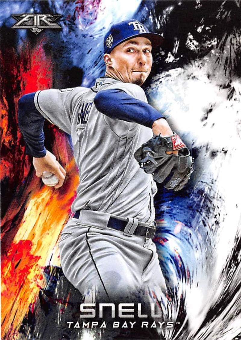 Amazon.com: 2018 Topps Fire Baseball #152 Blake Snell Tampa Bay Rays ...