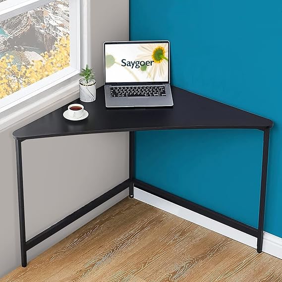 SAYGOER Eck-Computer-Schreibtisch Home Office Workstation Dreieck PC ...