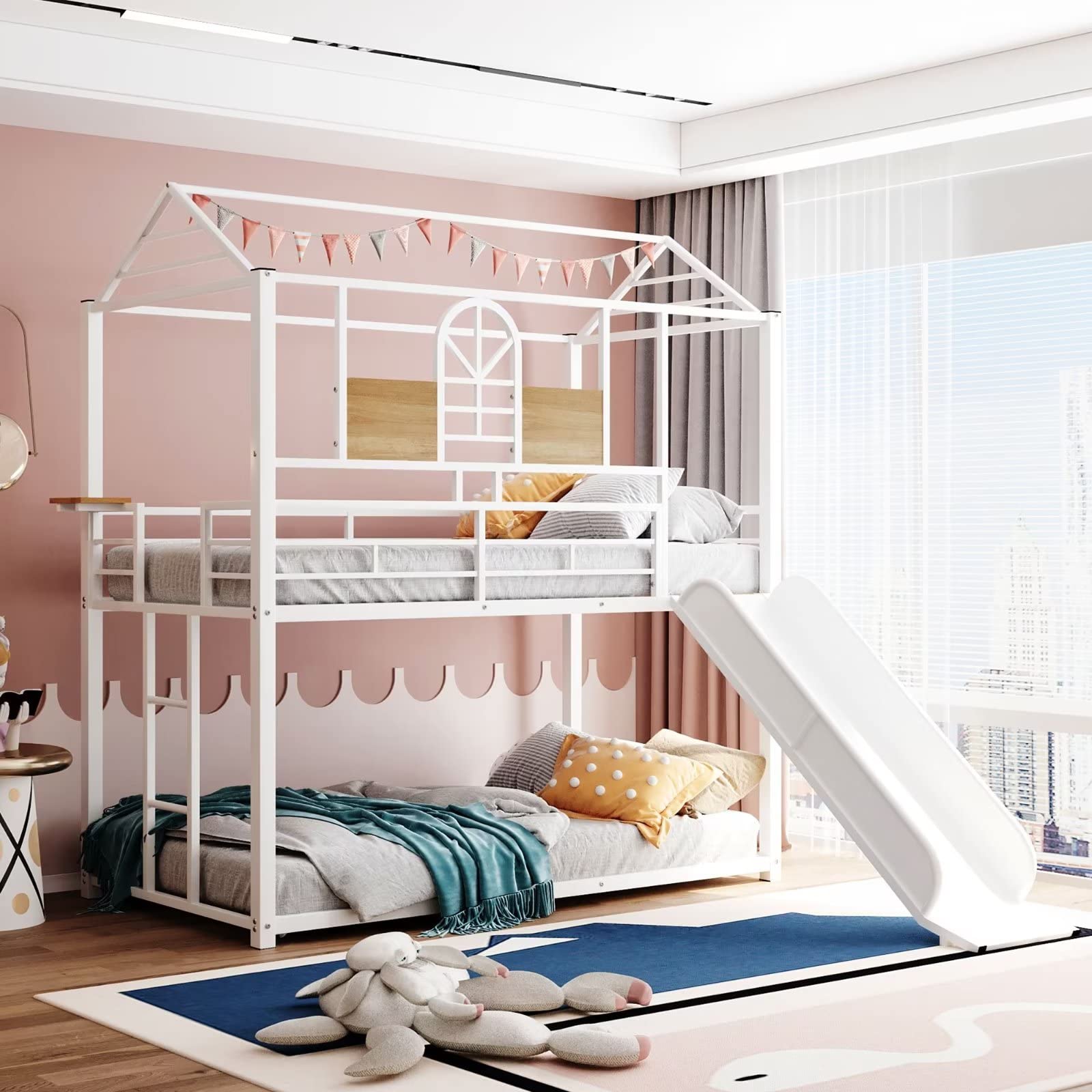 Litera Completa Con Escalera Y Cama. Amazon.com: Bedz King Literas De