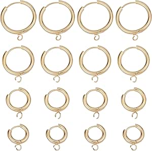 Amazon.com: SUNNYCLUE 1 Box 16Pcs Leverback Earring Findings 16/18/20 ...