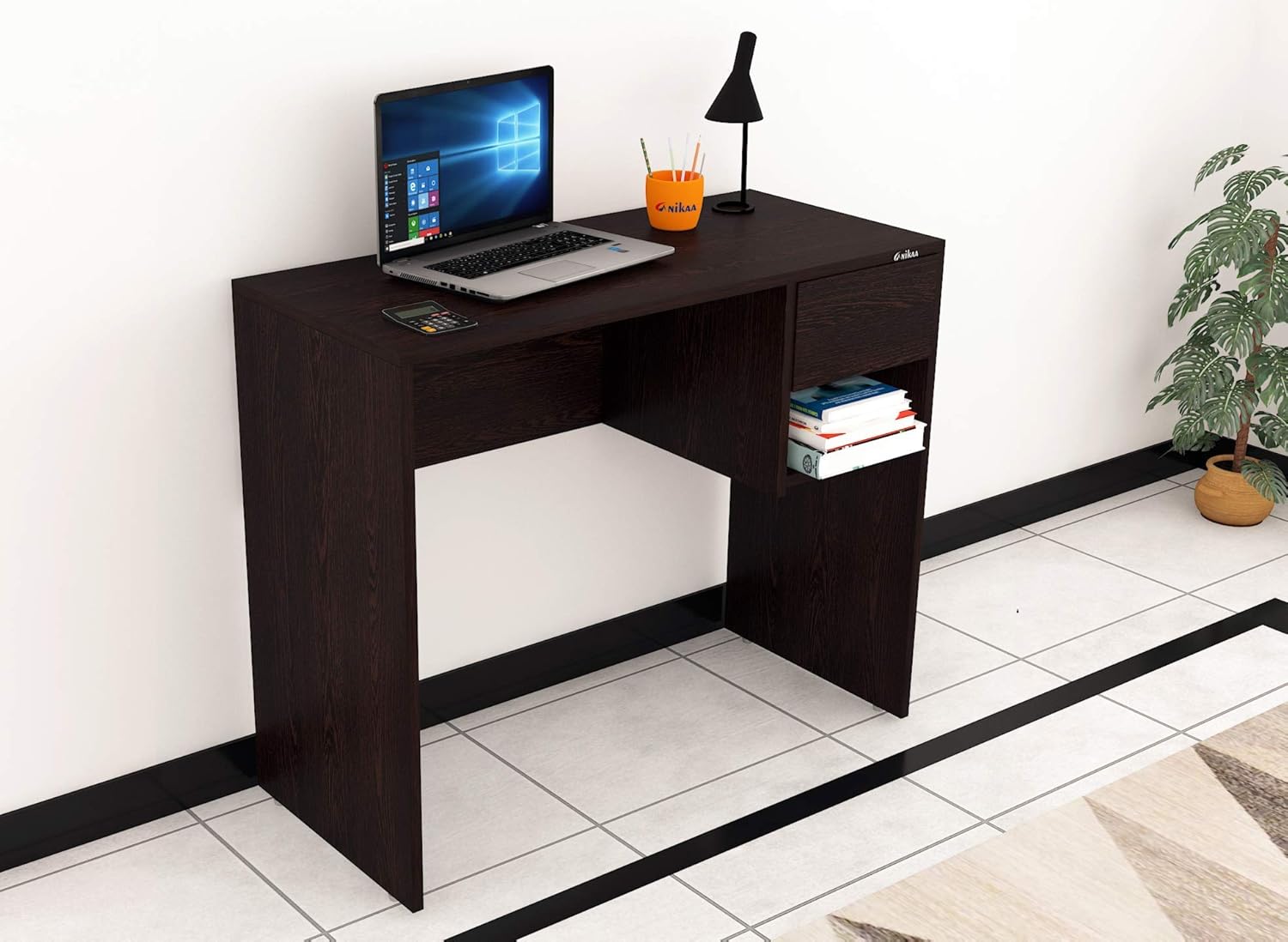Anikaa Calix Engineered Wood Study Table | Writing Desk | Computer Desk ...