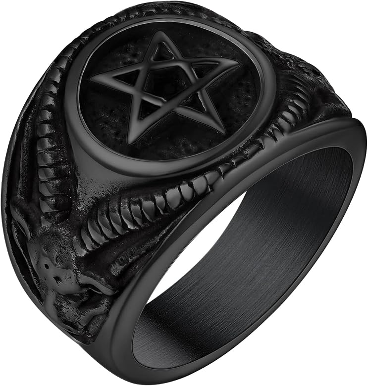 Que Significa La Estrella De Satan Icono Lineal De Pentagrama.