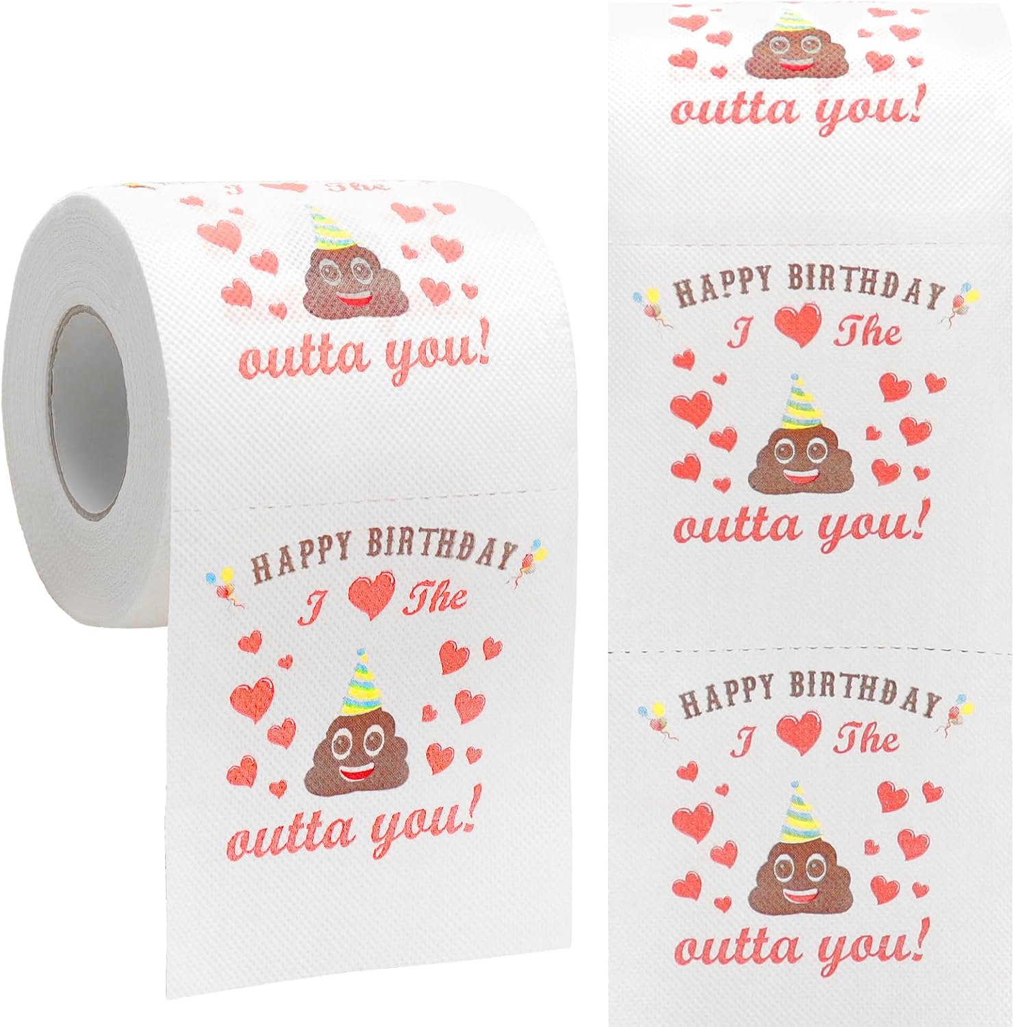 Amazon.com: Happy Birthday Toilet Paper Prank, 2PCS Novelty Funny ...