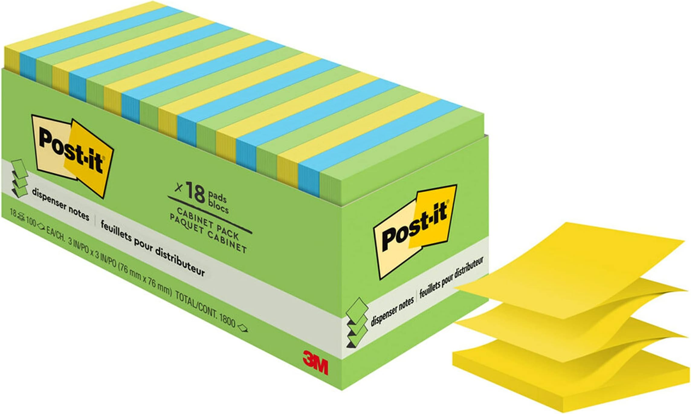 Amazon.com : 24 Pads Lined Pop up Sticky Notes 3x3 Inch Refills Colored ...
