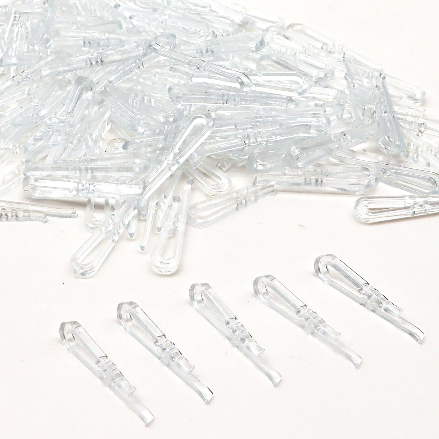 Amazon.com: 300pcs Transparent Plastic Alligator Clip 38mm Clear ...