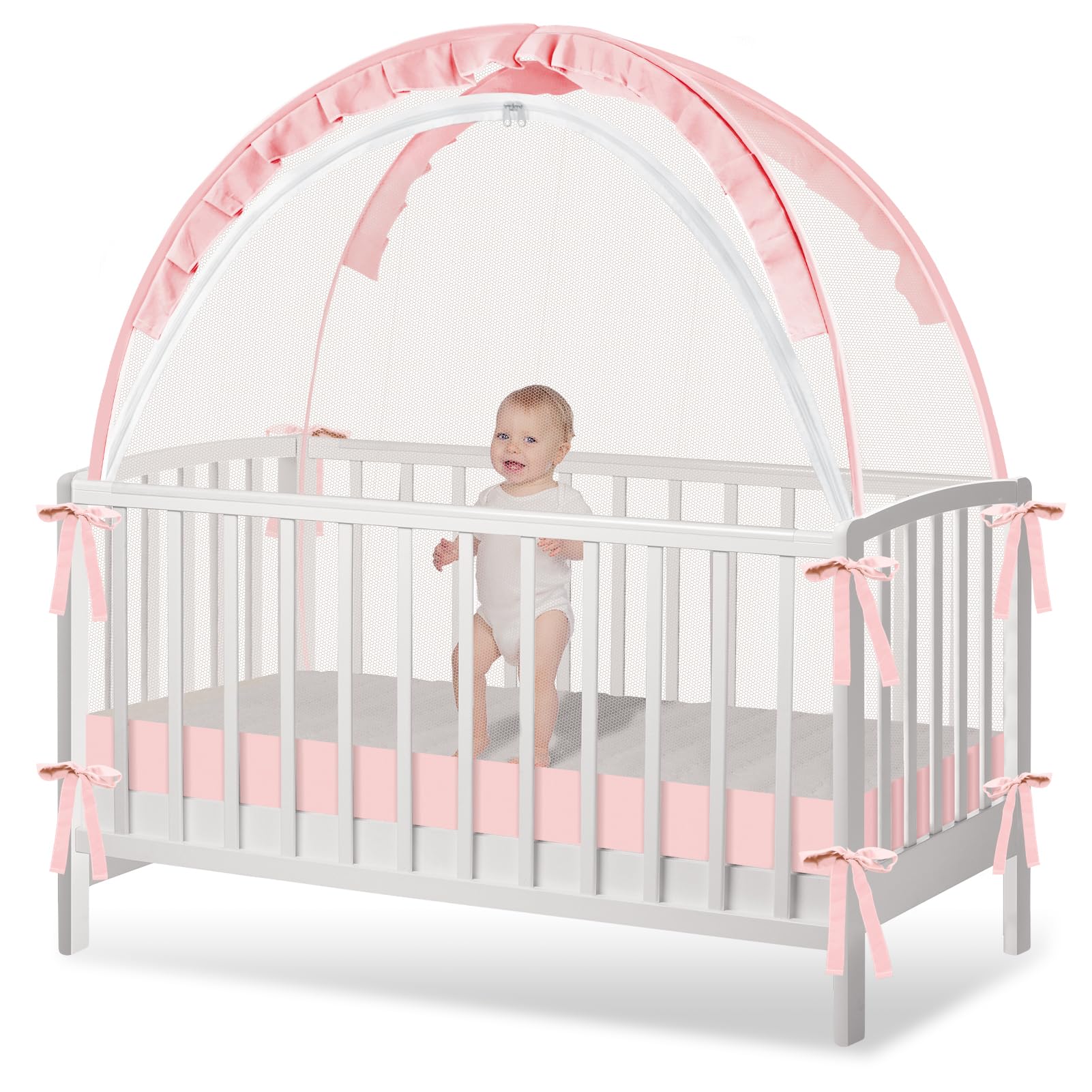 Amazon.com: Crib Tent - Crib Net to Keep Baby in, Stop Baby from ...