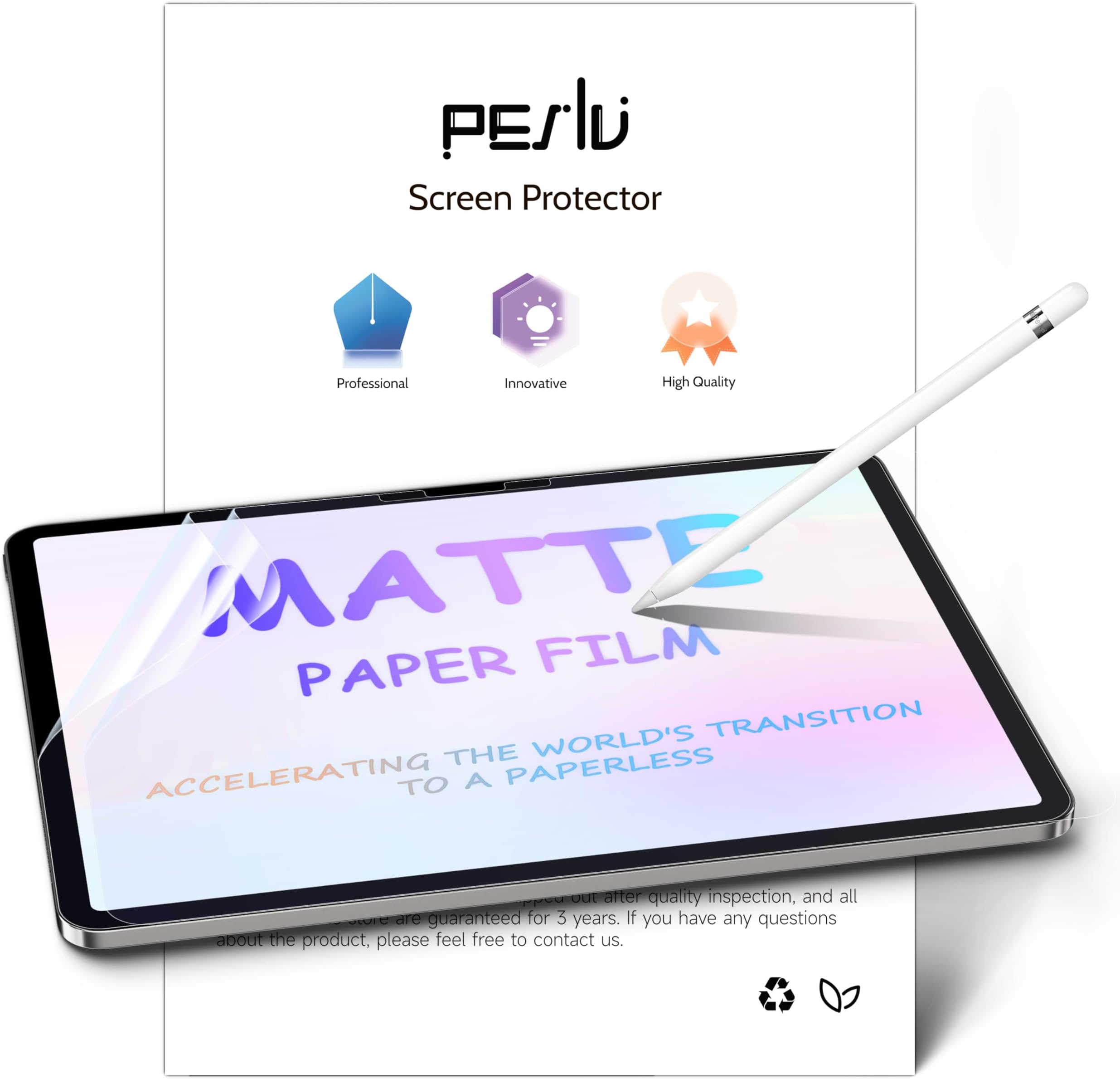 Película Paperlike Para iPad Air 11' ou 13' M2 2024 Geração Fosca ...