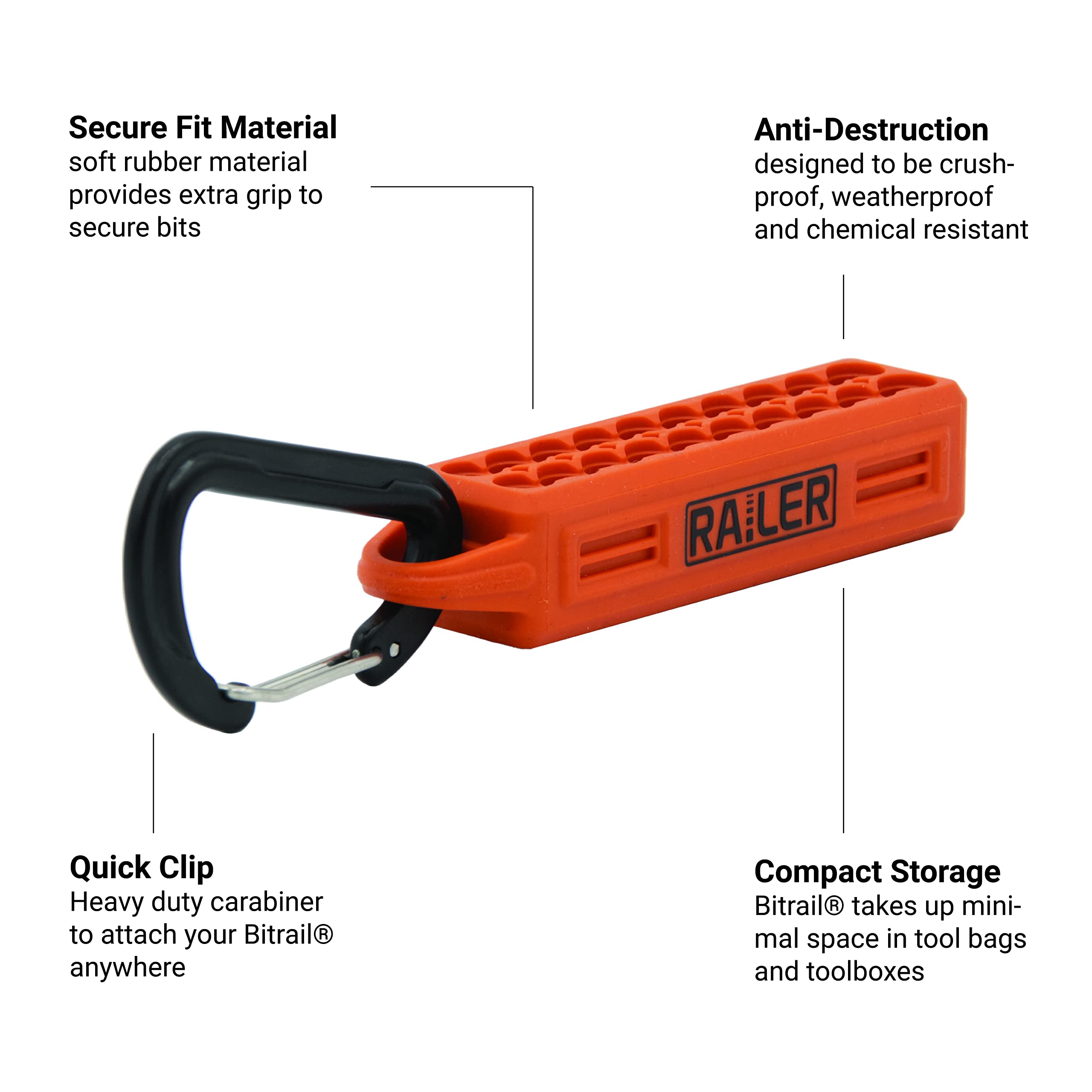 Snapklik.com : Railer 20pc Screwdriver Bit Set - Premium S2 Steel 2 ...
